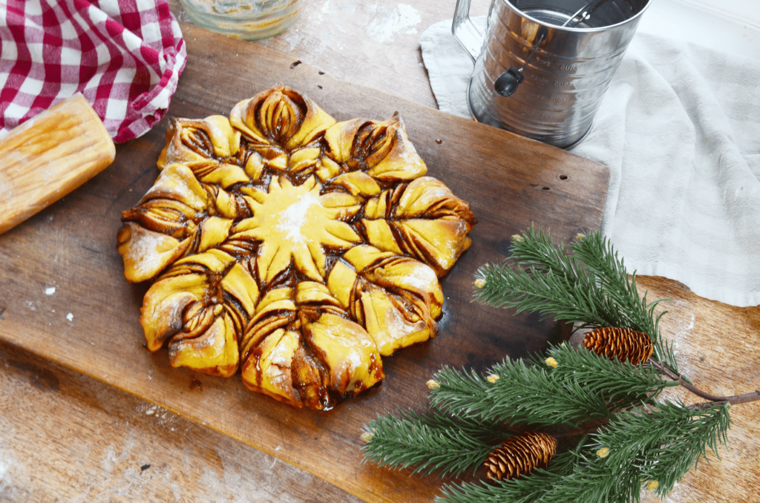 Sourdough Snowflake Bread Recipe Made with Einkorn Flour - Hilltop in ...
